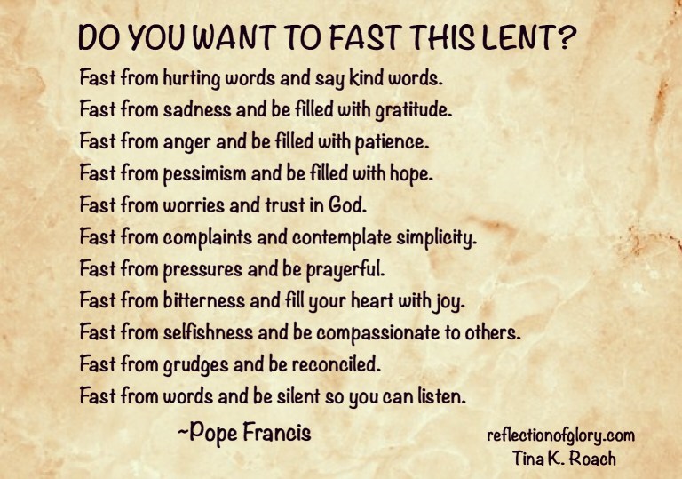 DO YOU WANT TO FAST THIS LENT? | Reflection of Glory!